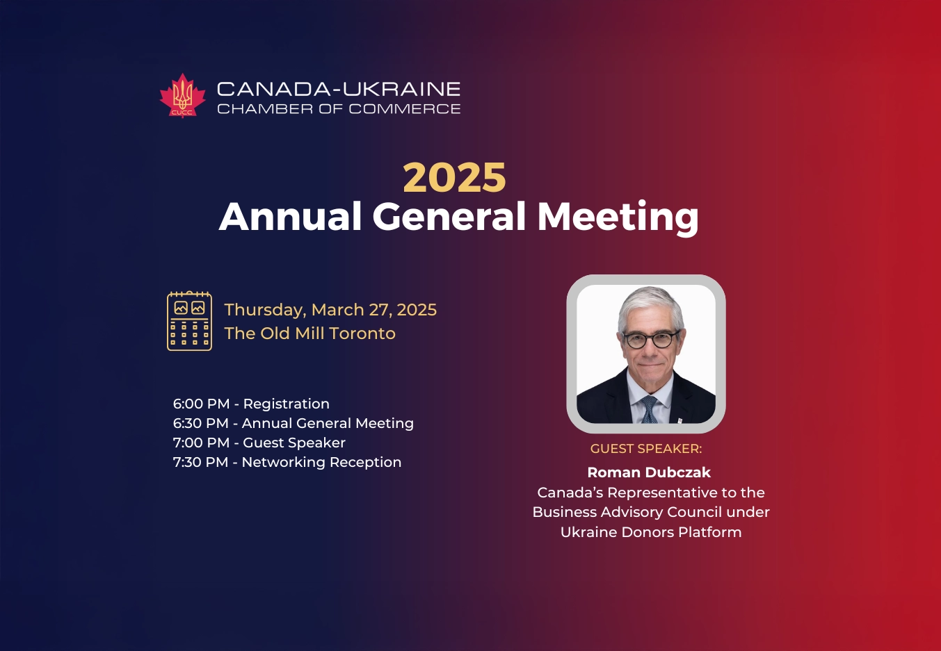 CUCC Annual General Meeting 2025 - Canada-Ukraine Chamber of Commerce